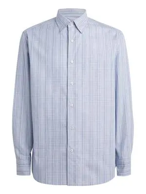 Brioni Cotton Check Shirt - Blue