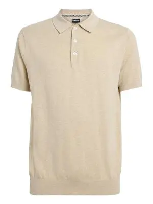 Barbour Cotton-linen Logo Polo Shirt - Beige
