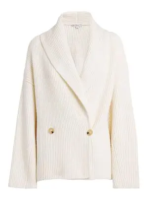 Vince Wool-blend Sweater Coat - Ivory