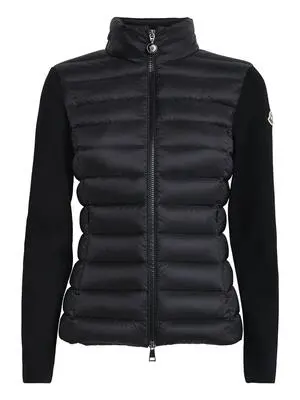Moncler Down Hybrid Cardigan - Black