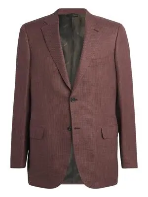 Brioni Linen-cashmere-silk Ravello Blazer - Brown