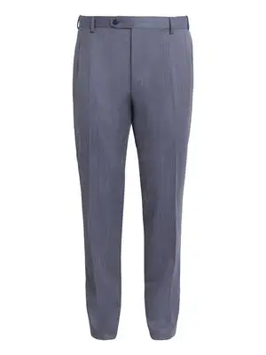 Brioni Wool Journey Straight Trousers - Blue