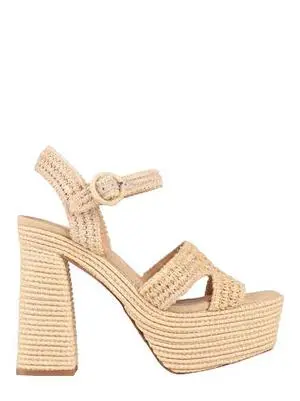 CastaÑer Textile Fiber Espadrille Sandals - Beige