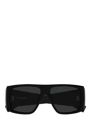 Saint Laurent Rectangular Frame Sunglasses - Black