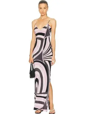 Emilio Pucci Maxi Dress - Pink & Black