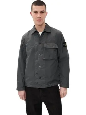 Stone Island Nylon Overshirt - Charcoal