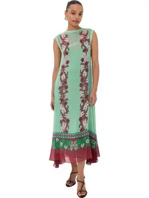 La DoubleJ Maria Silk Midi Dress - Regalia Placee