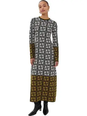 La DoubleJ Knit Swing Maxi Dress - Ecru