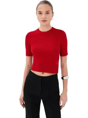 JIL SANDER Crew Neck Pullover - Rouge