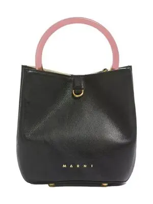 Marni Ring-handle Tote Bag - Black