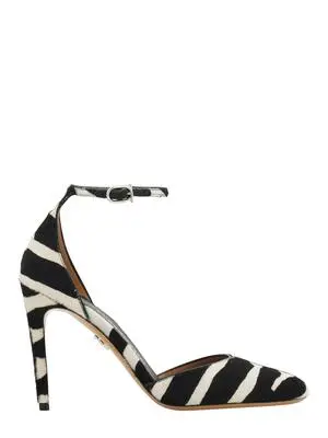 FERRAGAMO Pony Skin Stiletto Pumps - White