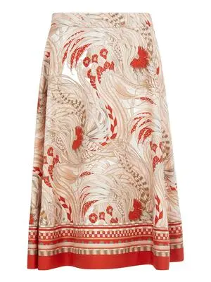 FERRAGAMO Printed Long Skirt - Pink