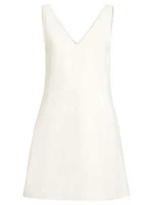 Brunello Cucinelli Fluid Twill Mini Dress - Ivory
