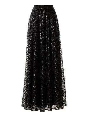 Lena Hoschek Odile Sequined Maxi Skirt - Grey