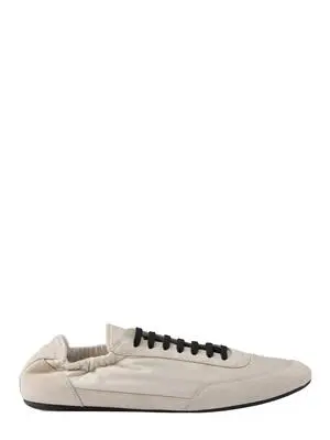 Prada Collapse Re-nylon And Suede Sneakers - Ivory