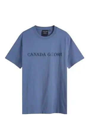 Canada Goose Embroidered Wordmark Emersen T-shirt - Ozone Blue