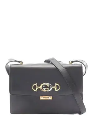 Gucci 2010s Zumi Leather Shoulder Bag - Black