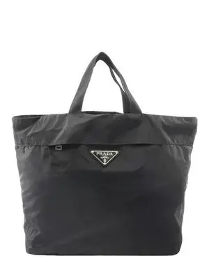 PRADA 2000 Logo-Plaque Tote Bag