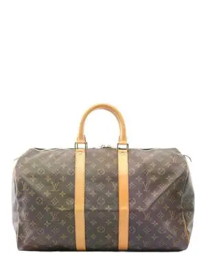 LOUIS VUITTON 1997 45 Keepall Duffle Bag - Brown
