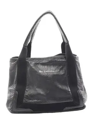 Balenciaga 2000s Cabas Leather Tote - Black