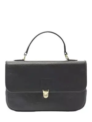 Burberry 2010s Shadow Horse Leather Tote Bag - Black