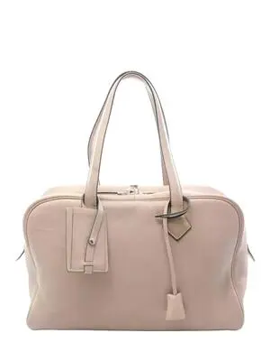 Hermès 2007 Victoria 35 Boston Bag - Neutrals