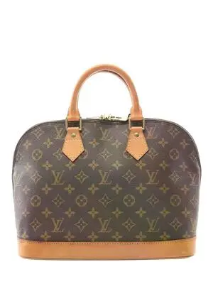 LOUIS VUITTON 1995 Pm Alma Monogram Canvas Tote - Brown