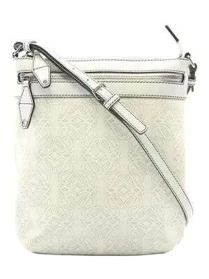 Loewe 2000s Anagram Cross Body Bag - Neutrals