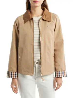 Tommy Hilfiger Zip-Up Barn Jacket Camel