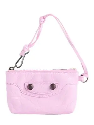 Balenciaga Le City Zip Pouch Leather Shoulder Bag - 5731 Bubbly Pink
