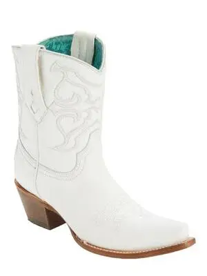 CORRAL Embroidered Western Boots - White