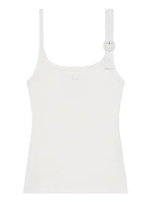 COURREGES Cotton Tank Top - White