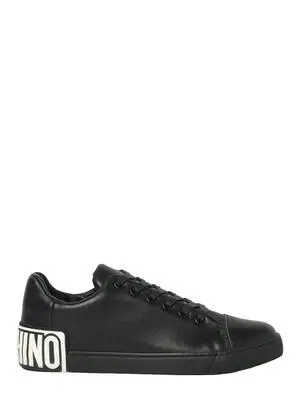 Moschino Lace-up Sneakers - Black