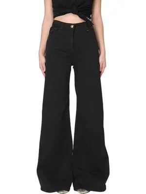 Elisabetta Franchi Wide Leg Jeans - Black