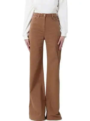 Elisabetta Franchi Wide Leg Jeans - Brown