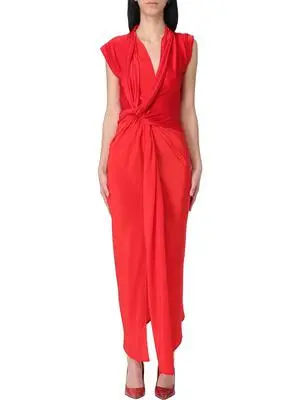Victoria Beckham Draped Dress - Red