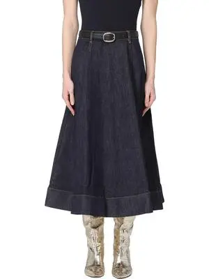 SELF-PORTRAIT A-line Skirt - Blue