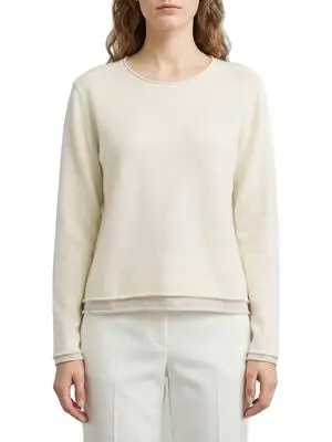 Arch4 Crew Neck Sweater - Ivory