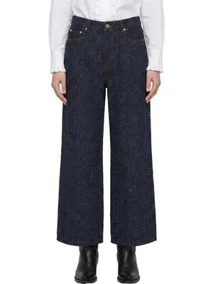 GANNI Wide Leg Jeans - Blue