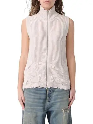 MAISON MARGIELA Sleeveless Zip-up Vest - Grey