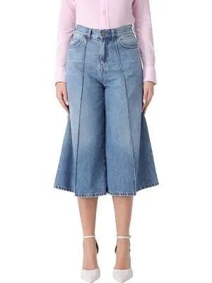 PINKO PINKO Cropped Wide Leg Jeans