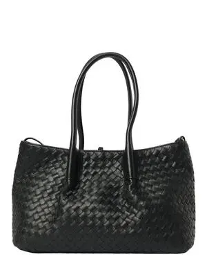 Bottega Veneta Woven Shoulder Bag - Black