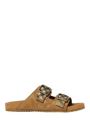 Burberry Heeled Sandals - Brown