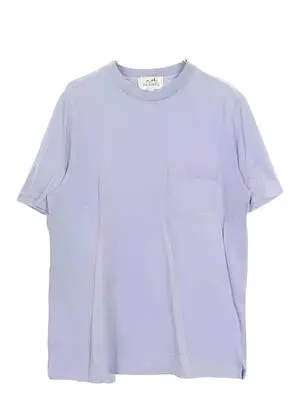Hermès 2000s Embroidered Pocket T-shirt - Blue