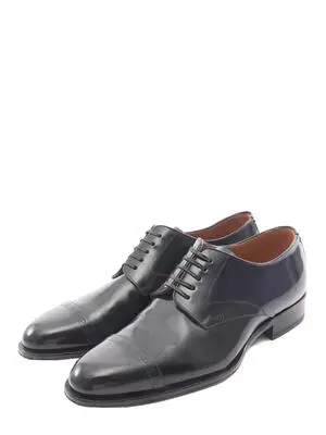 Dior Logo Leather Shoes - Black