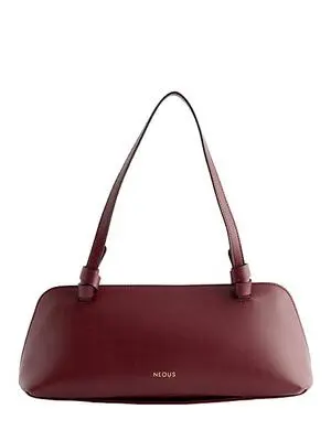 NEOUS Aries East-west Leather Shoulder Bag - Burgundy