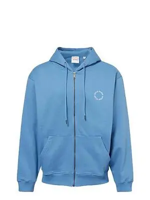 DAILY PAPER Brand-embroidery Cotton-jersey Hoodie - Quiet Harbor