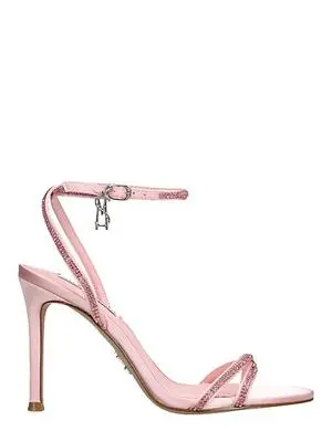 Steve Madden Juniper-r Satin Heeled Sandals - Pink