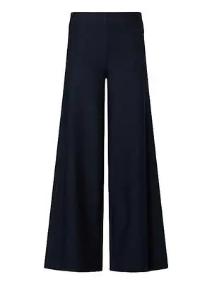 ME+EM Wide-leg Stretch-woven Trousers - Navy
