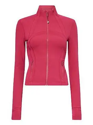 Lululemon Define Nulu Cropped Jacket - Berry Rumble